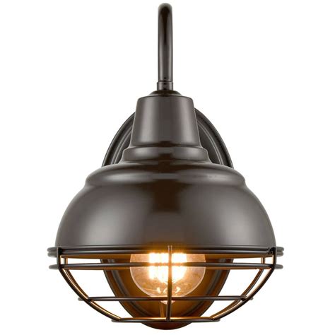 Oil Rubbed Bronze Gooseneck Barn Light Wall Sconce 2 Claxy