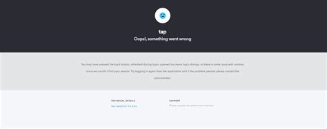 how to avoid the oops something went wrong page when back button is