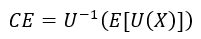 Certainty Equivalent Calculation Using Decision Tree