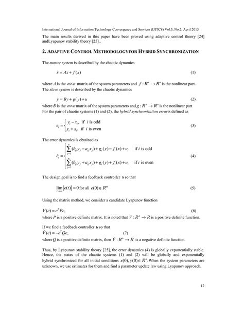 Adaptivesynchronizer Design For The Hybrid Synchronization Of