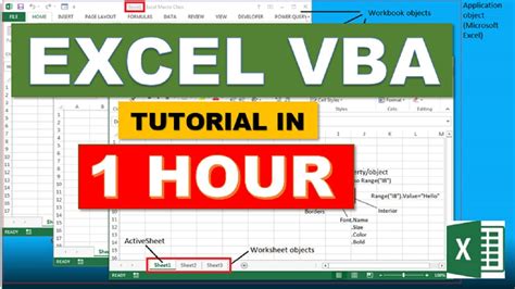 Excel Vba Macros Tutorial In Just 1 Hour Youtube