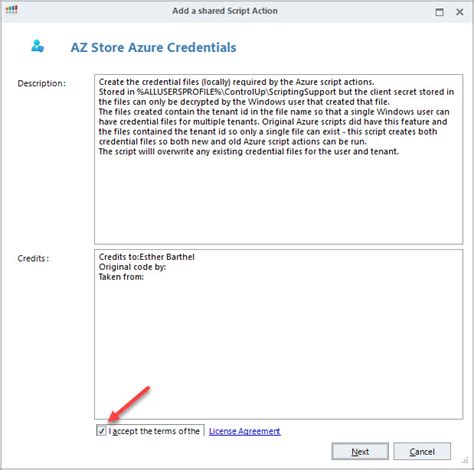 AZ Store Azure Credentials Azure Scripts
