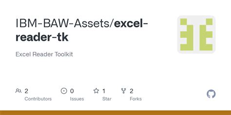 Github Ibm Baw Assetsexcel Reader Tk Excel Reader Toolkit