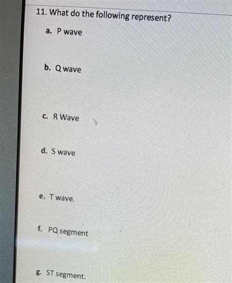 Solved QRS Complex R ST Segment PR Segment P T PR Interval S Chegg Com