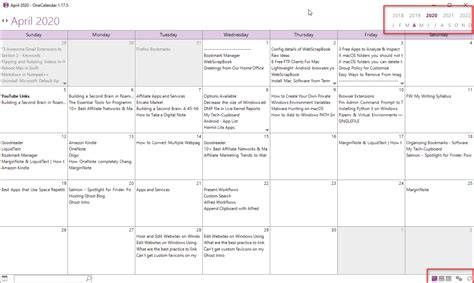 How To Create A OneNote Calendar Template