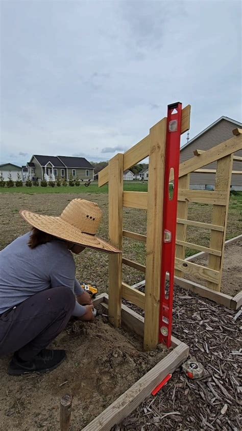 Garden Idea Vertical Gardening 🫘🌶🫑🍆🥒🥬 Gardenideas Backyardgarden Diyprojects Garden Asmr