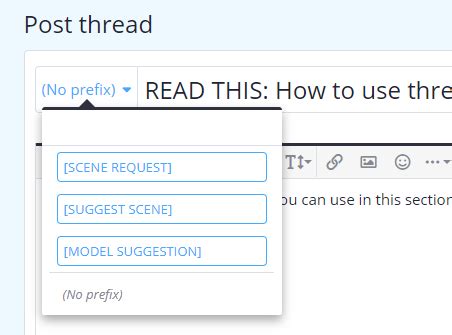 SCENE REQUEST READ THIS How To Use Thread Prefixes FreeOnes Forum The Free Sex Community SCENE REQUEST READ THIS How To Use Thread Prefixes FreeOnes Forum The Free Sex Community