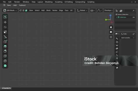 Graphic Design Application Panel Digital Program For Drawing Toolbar Stock Illustration