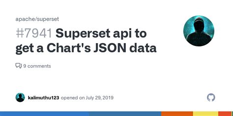 superset api to get a chart s json data · issue 7941 · apache superset · github