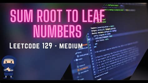 Sum Root To Leaf Numbers Leetcode 129 Python Javascript Java C Youtube