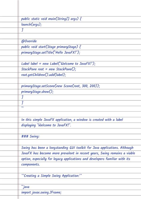 Solution Crafting User Friendly Interfaces A Guide To Gui Development In Java Studypool