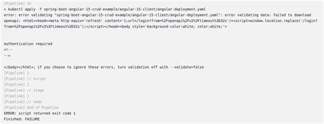 Hello Guys I Tried To Make An Jenkins Pipline But It Cant Run Kubectl