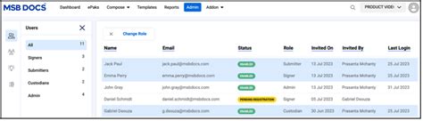 What Are The Different Roles In MSB MSB Docs Secure E Signature Solutions For All Sectors