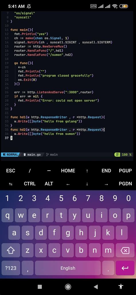Golang Nvim Nvchad Gopls Lsp Git Doing Great With Termux R