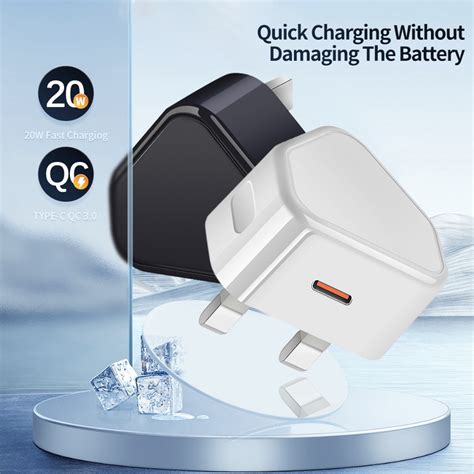 W Usb C Wall Charger Block Pd Power Delivery Fast Type C Charging Block Plug Adapter For