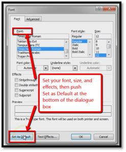 Tech Tip Reset Default Font