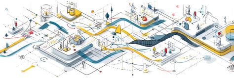 Flowing Characters And Logical Connections Represent Ai Language Processing In A Digital