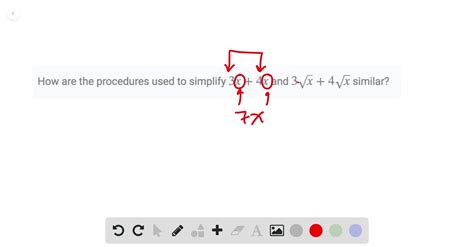 SOLVED How Are The Procedures Used To Simplify X X And X Numerade