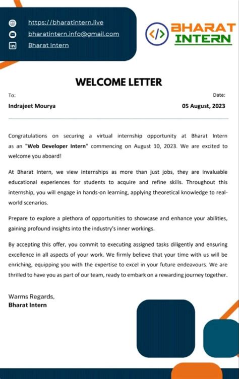 Indrajeet Mourya On Linkedin Connections Bharatintern Bharatintern