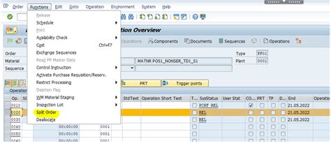 Production Order Actual Costs Split New With Sap Sap Community