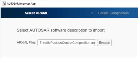 Import Autosar Composition From Arxml