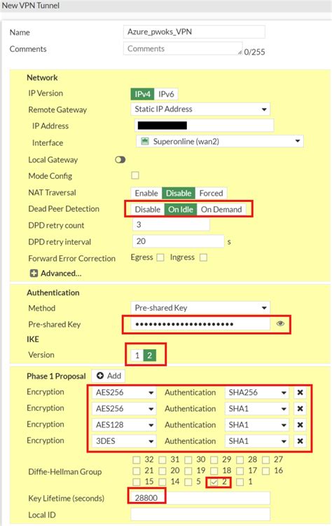 Setting Up A Site To Site Vpn Between Azure And Fortigate