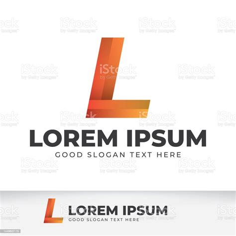 편지 L 그림 템플릿 그라데이션 색상 스타일과 간단한 전문 편지 로고 디자인 0명에 대한 스톡 벡터 아트 및 기타 이미지 0명 3차원 형태 개념 Istock