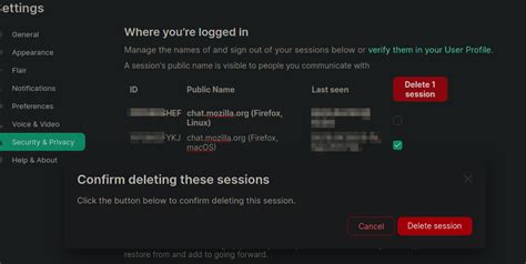 Confirm Deleting These Sessions Should Have A Spinner To Indicate It
