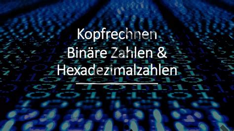 Kopfrechnen Umrechnung Hexadezimalzahlen Interactive