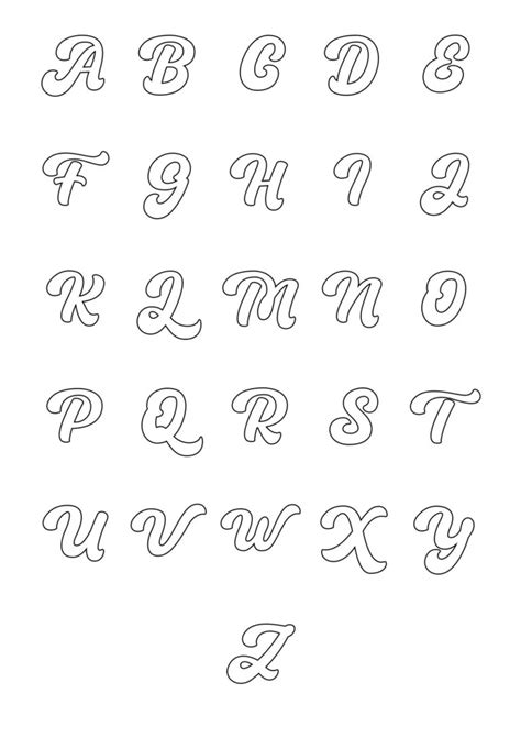 Cursive Bubble Letters Artofit