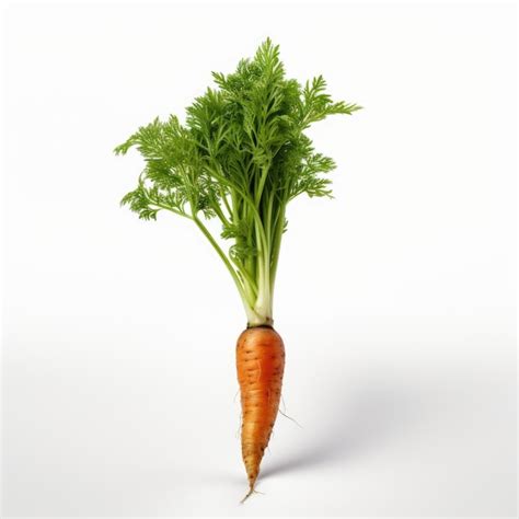 Premium Ai Image Microgreen Carrot Daucus Carota Subsp Sativus Isolated Generative Ai
