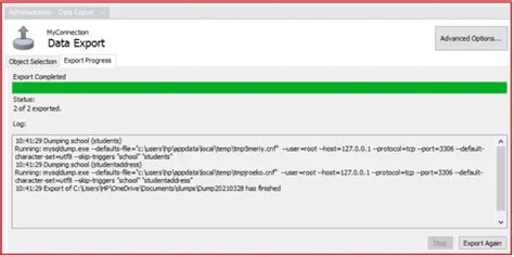Database Export And Import Using Mysql Workbench Dot Net Tutorials