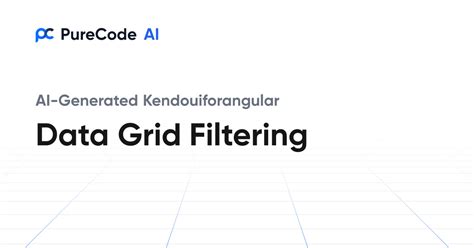 Build Great Kendouiforangular Data Grid Filtering Components Faster