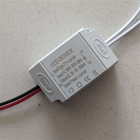 Jual LED DRIVER 300MA DAN 270MA DRIVER LED DOWNLIGHT LED HPL LED DRIVER 3W 6W 12W 18W 24W