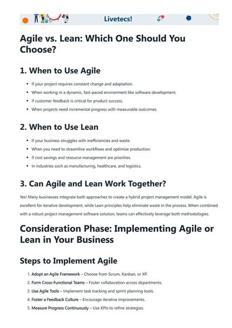 Agile Vs Lean Methodology Key Differences And Benefits Pdf