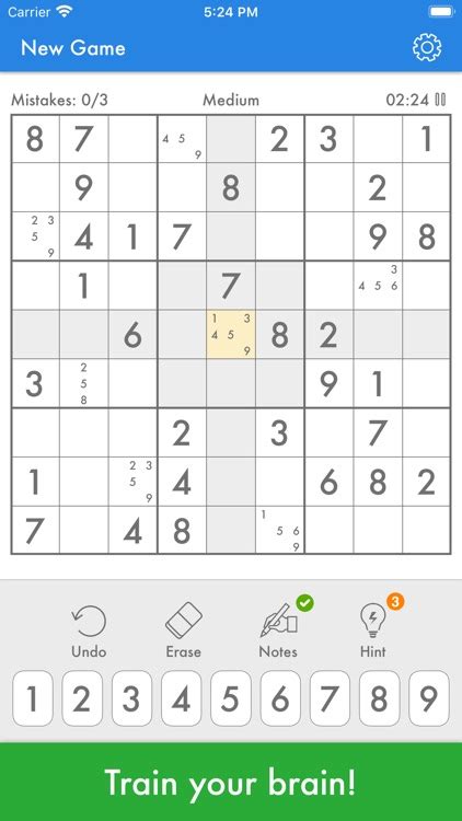 Sudoku Classic Number Game By Gabriel Silviu Stefan