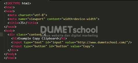 Cara Membuat Copy Clipboard Dengan Javascript Kursus Website Terbaik