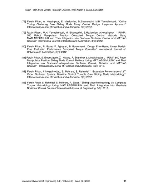 Design Baseline Computed Torque Controller Pdf