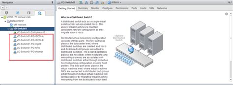 Vsphere Networking Virtual Distributed Switch Network Pioneers