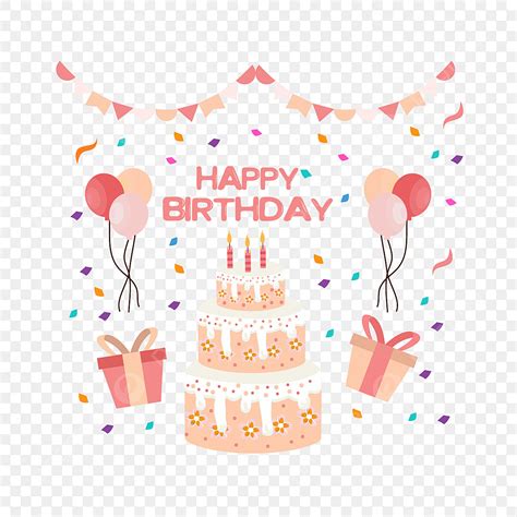 생일 케이크 만화 손으로 그린 풍선 그림 풍선 생신 만화 Png 일러스트 및 벡터 에 대한 무료 다운로드 Pngtree