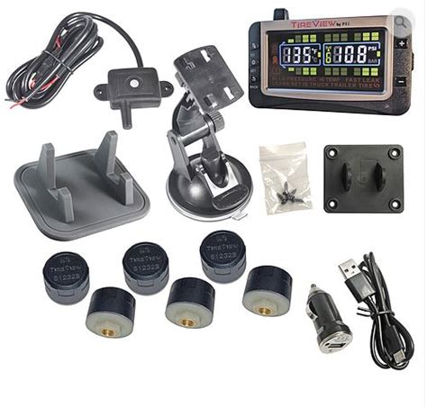 Tireview Truck Tire Pressure And Temperature Maintenance Cap Sensor System
