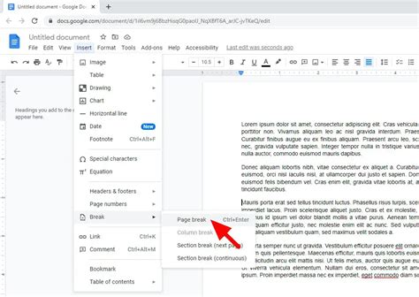 How To Do Page Break In Google Docs Vegadocs