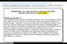 Sage Research Methods Video Practical Research And Academic Skills Paraphrasing Rewrite Exercise