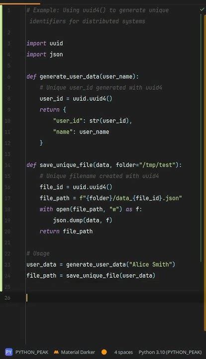 why should you use uuid4 in python why use uuid4 for unique ids in python youtube