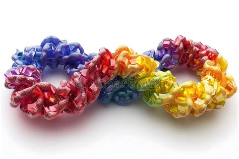 Colorful Infinity Symbol With Rainbow Bow Ties Symbol Of Diversity And Unity For Posters