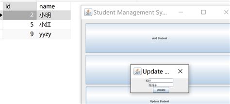 【java】jdbcmysqlswing可视化界面实现对学生表的增删改查练手小项目jdbc图形化数据库 Csdn博客