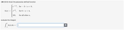 Solved Evaluate The Definite Integral Using The Piecewise