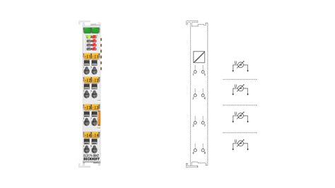 EL3174 0042 EtherCAT 端子模块4 通道模拟量输入多功能60 V30 V16 位差分 倍福 中国