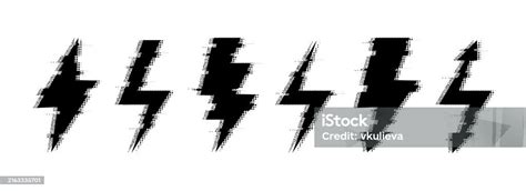 하프톤 그런지 라이트닝 볼트 컬렉션 점선 번개 기호 세트입니다 포스터 배너 그래픽 디자인을 위한 거친 픽셀 플래시 벼락 요소 팩 질감이 있는 나결 화살표 표시 번들 벡터