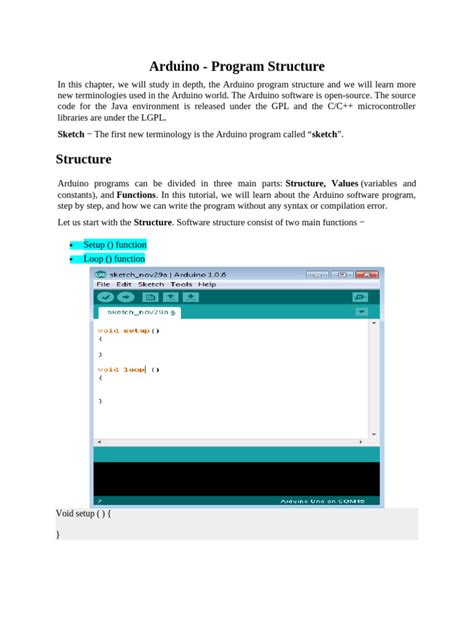 3 Arduino Program Structure Pdf